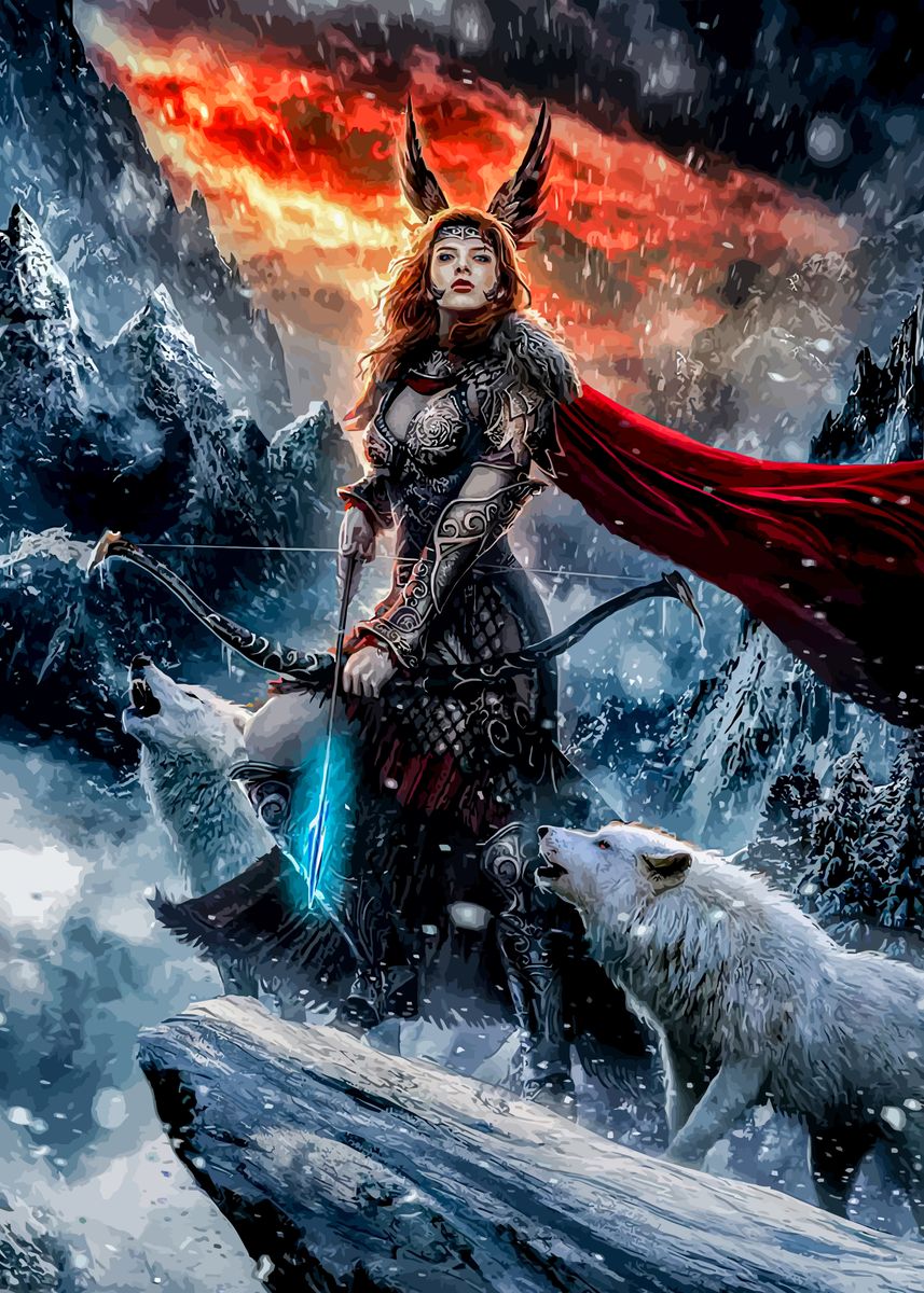 'Valkyrie Warrior ' Poster, picture, metal print, paint by marga yudi ...