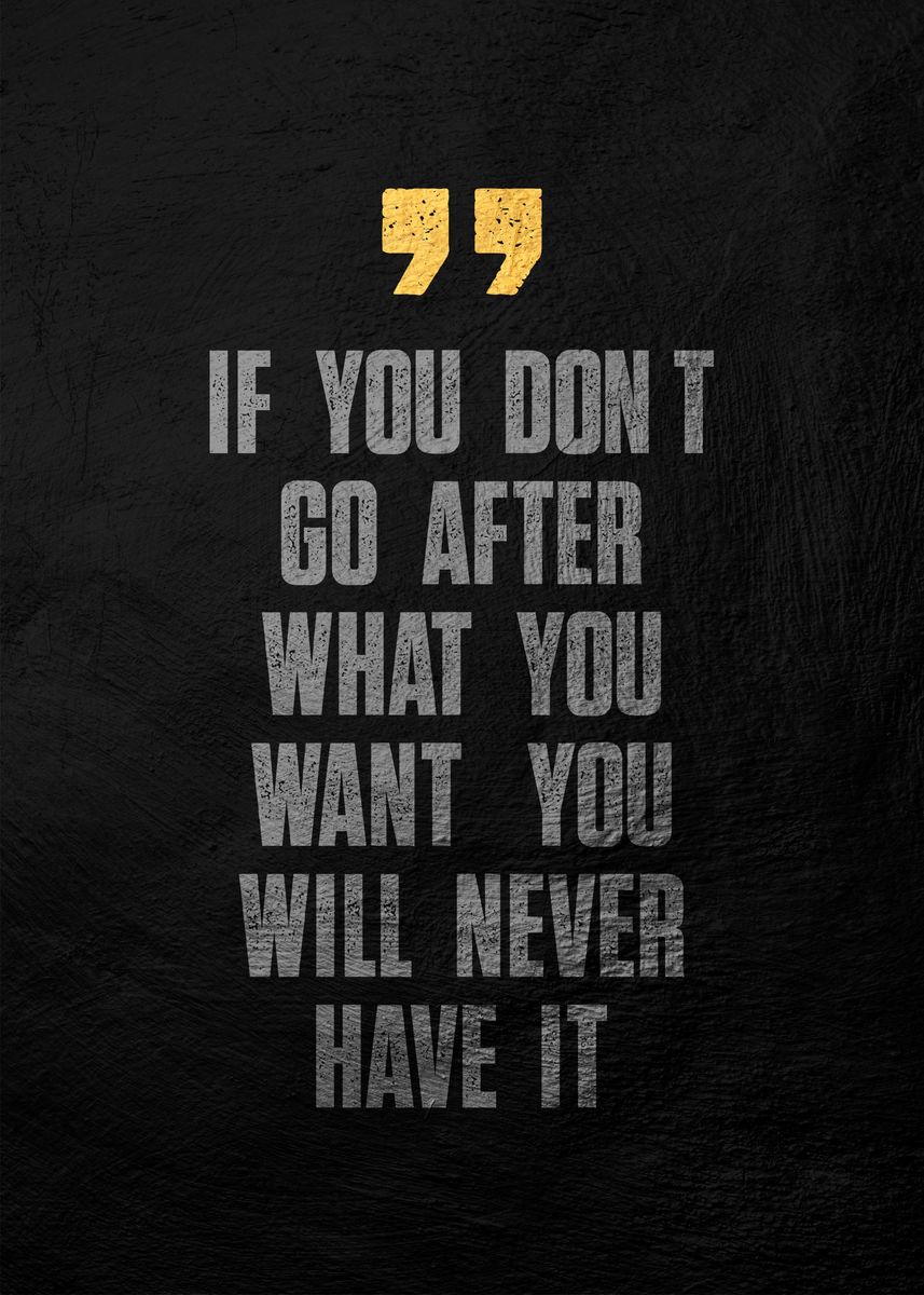 'Motivational Quote Poster' Poster, picture, metal print, paint by ...