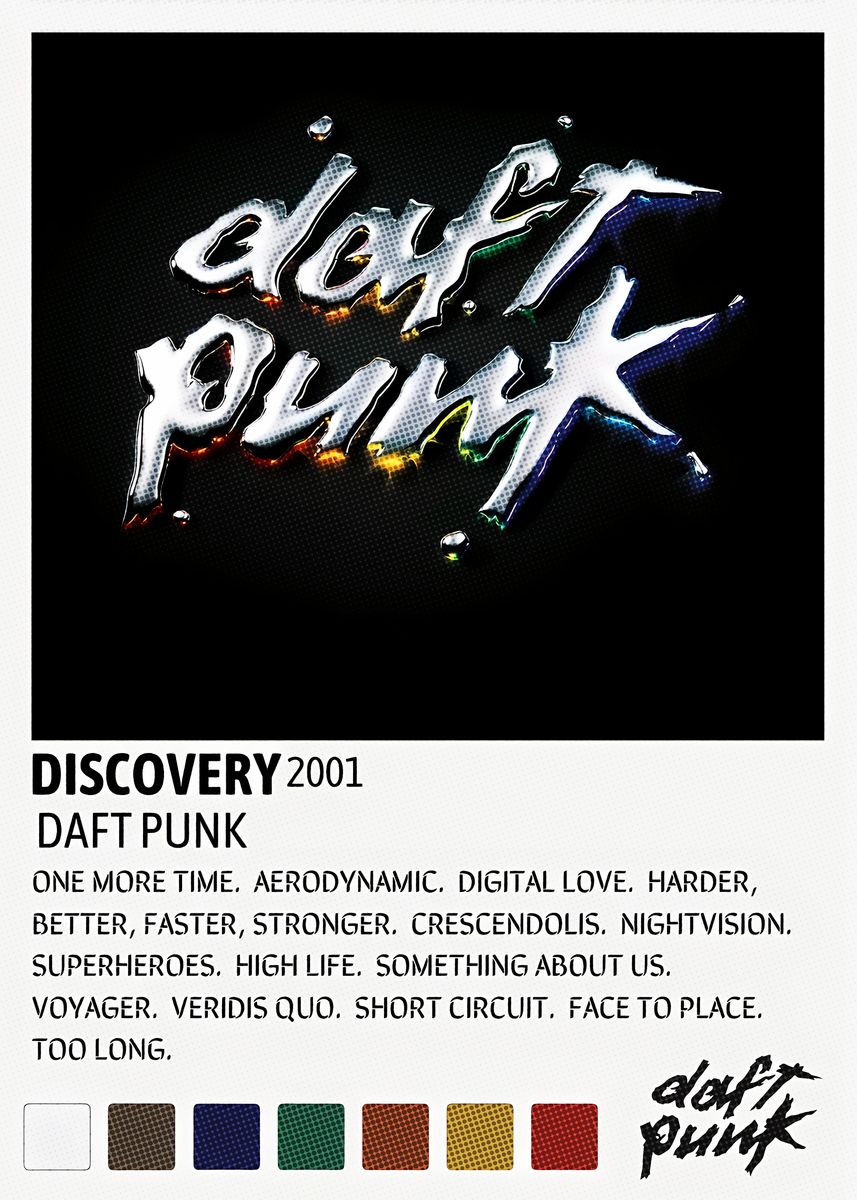 'Daft Punk album cover' Poster, picture, metal print, paint by adzinaz ...