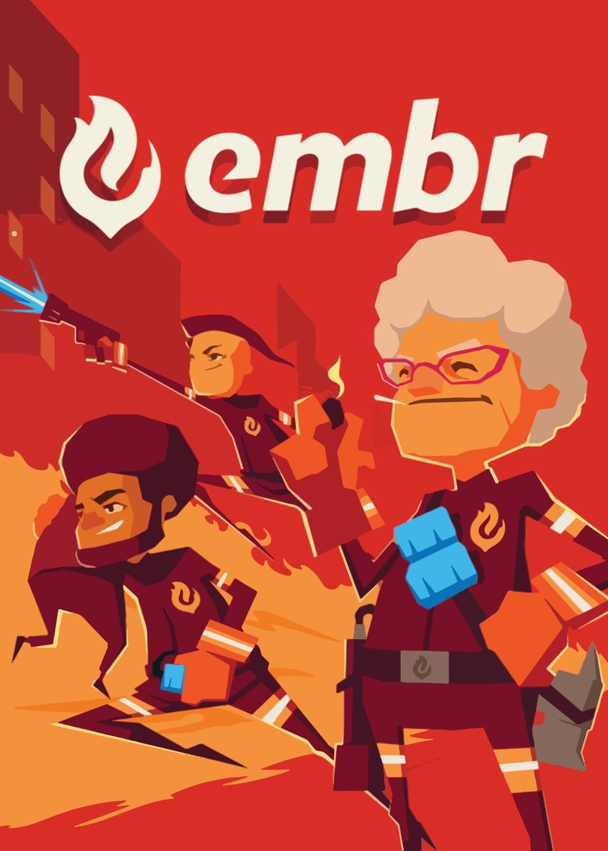 'Embr Firefighter Team' Poster, picture, metal print, paint by afseen ...