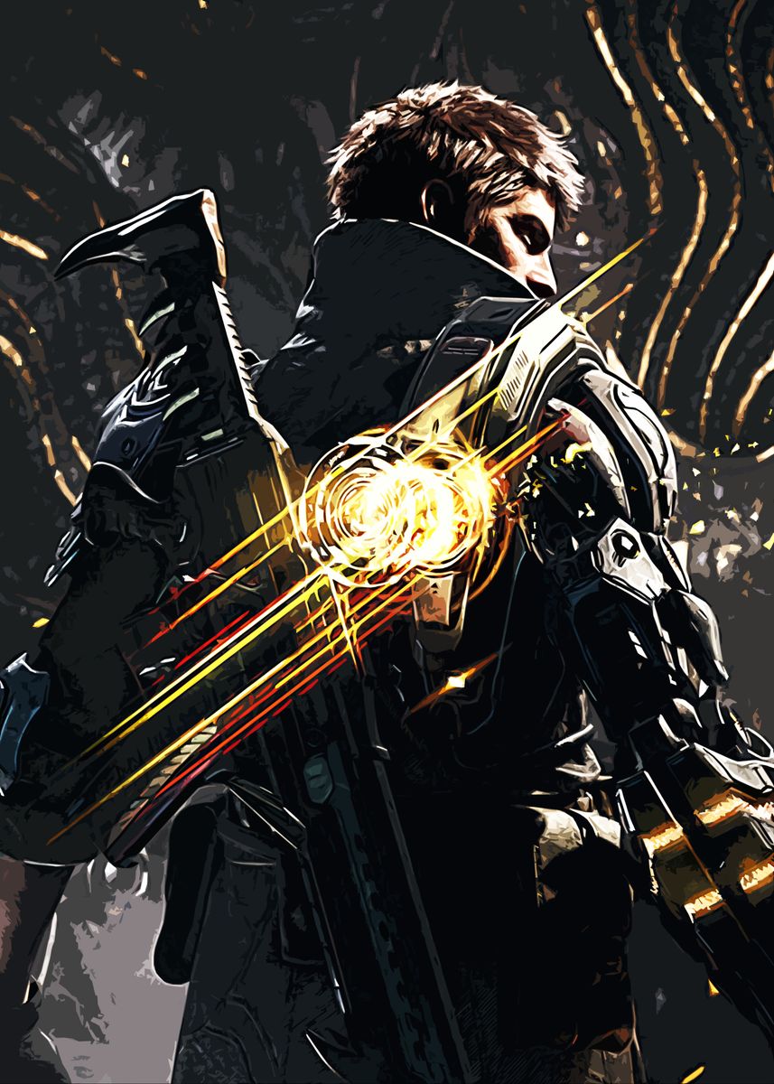 'the first descendant Hero' Poster, picture, metal print, paint by ...