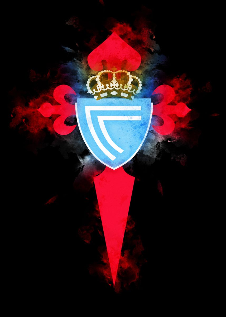 'Celta Vigo' Poster, picture, metal print, paint by Malin Rezendes ...