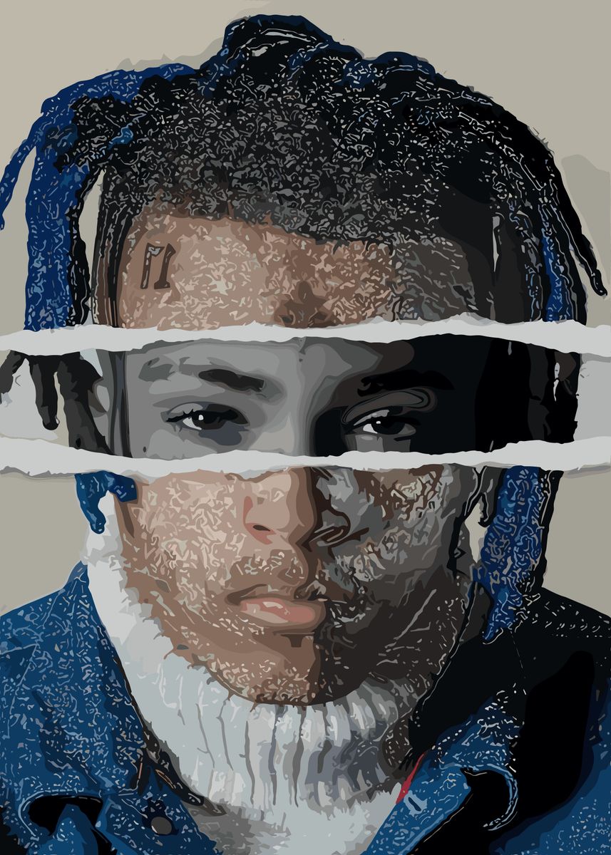 'XXXTentacion Portrait' Poster, picture, metal print, paint by ...