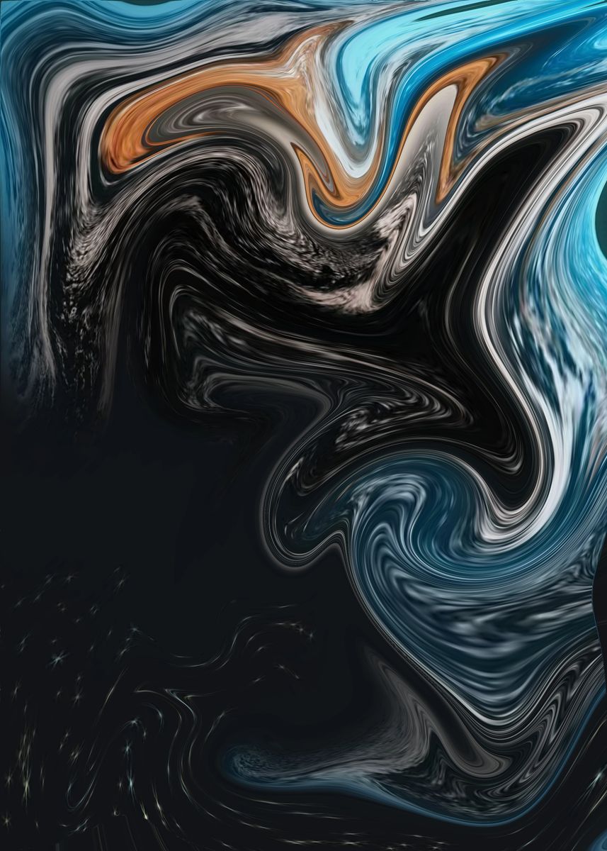 'Abstract Swirling Pattern' Poster, picture, metal print, paint by ...