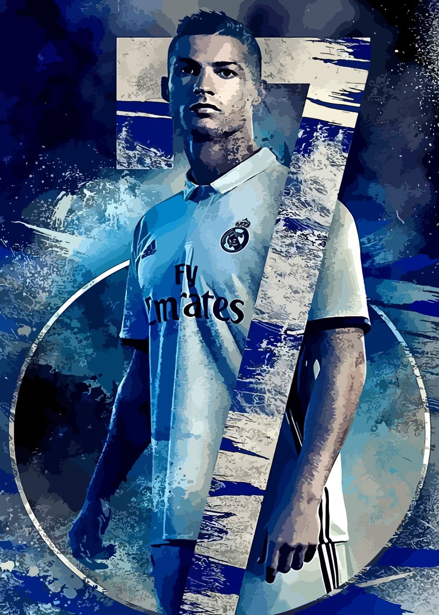 'Cristiano Ronaldo Digital Art' Poster, picture, metal print, paint by ...