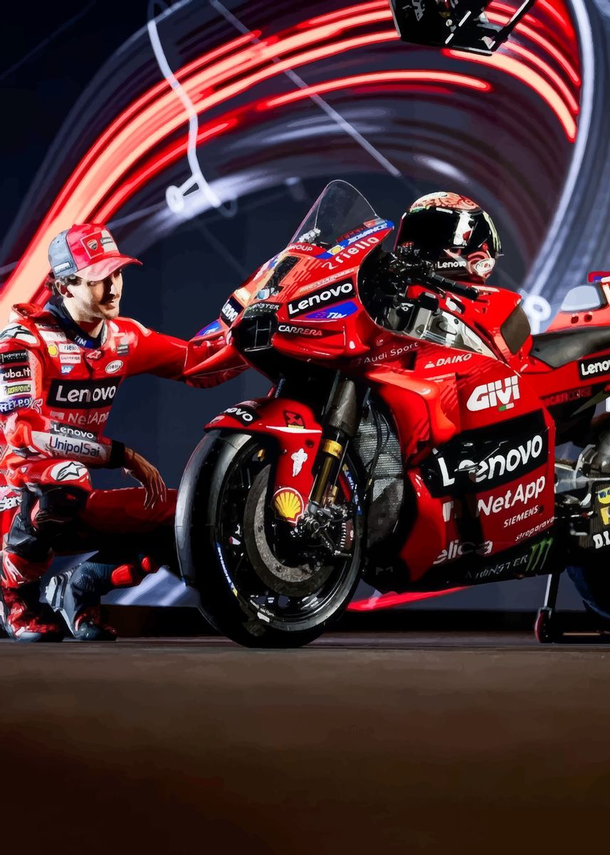 'Francesco Bagnaia' Poster, picture, metal print, paint by muyadi ...