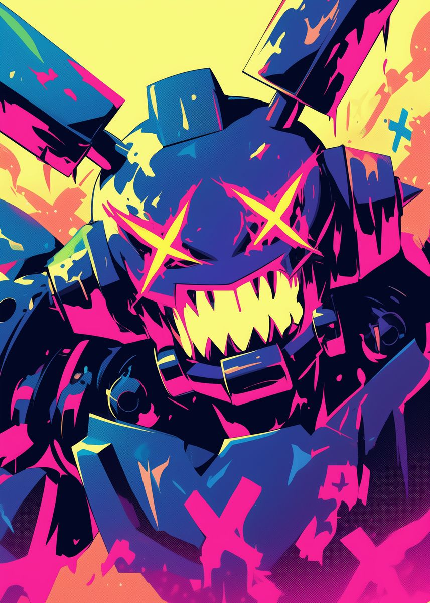 'Cyberpunk Monster Art' Poster, picture, metal print, paint by Akai ...