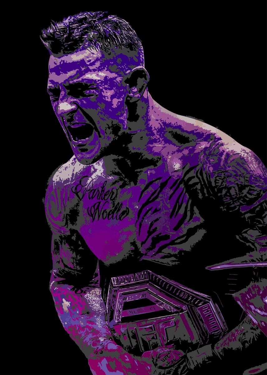 'UFC Fighter Portrait' Poster, picture, metal print, paint by PIECEE ...