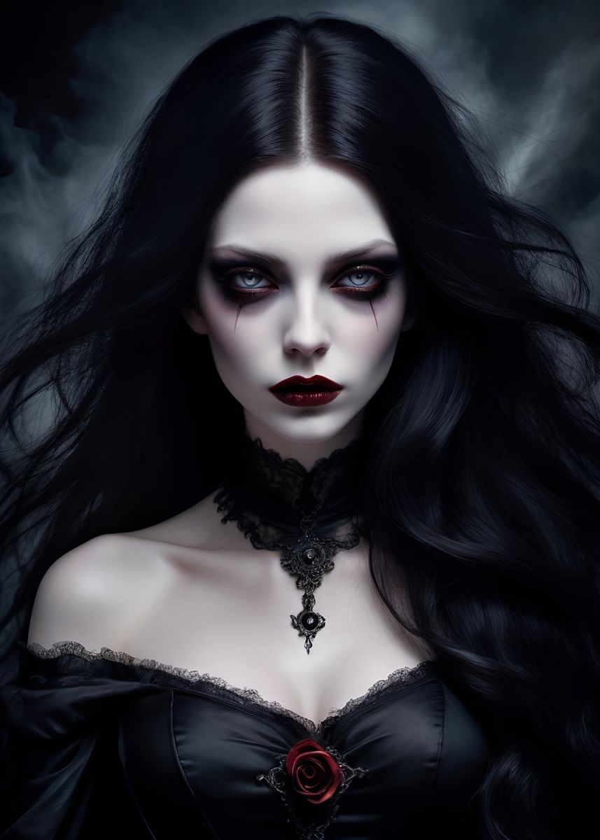'Gothic Vampire' Poster, picture, metal print, paint by nextlevel ...