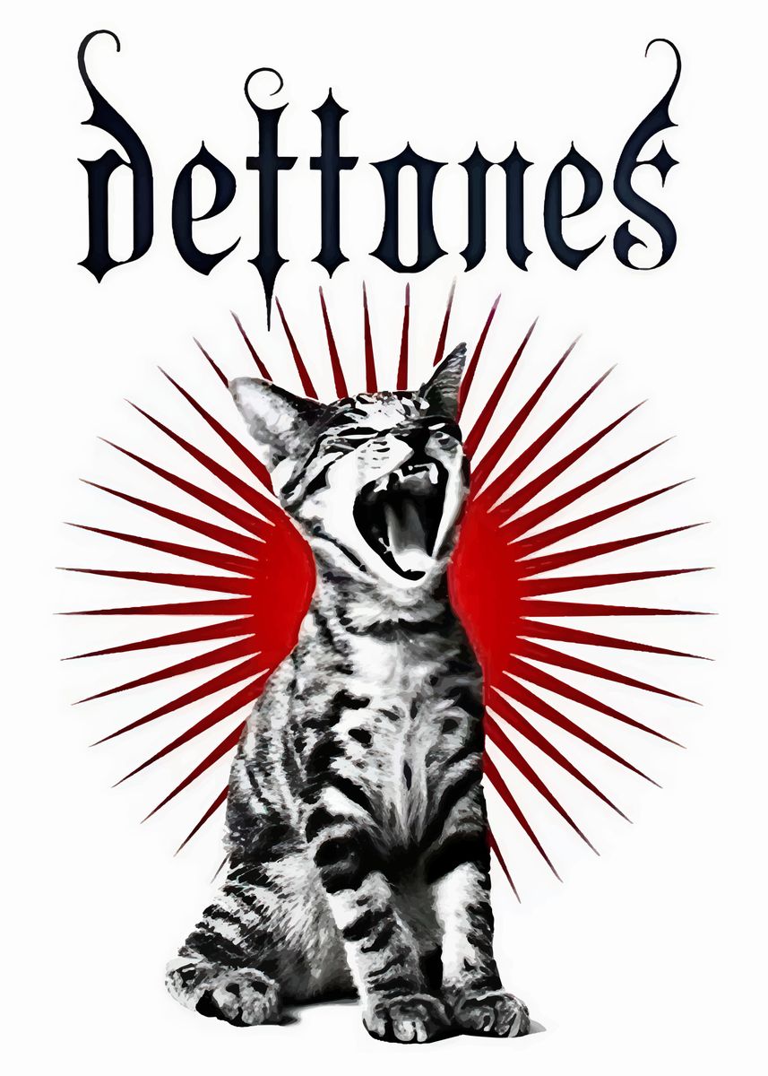 'Deftones Cat ' Poster, picture, metal print, paint by Ebiet Cavalera ...