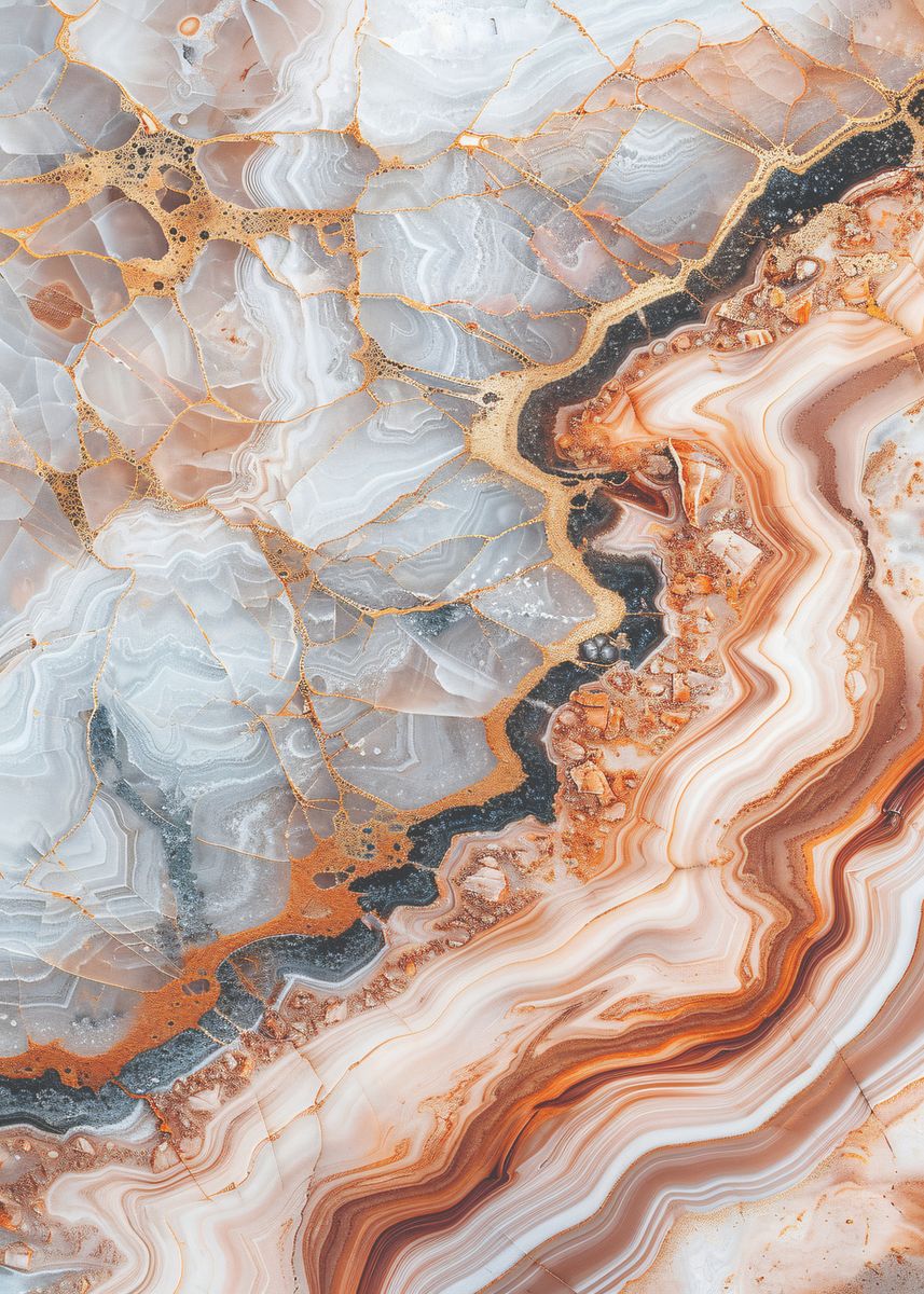 'Agate Stone Texture' Poster, picture, metal print, paint by Abstract ...