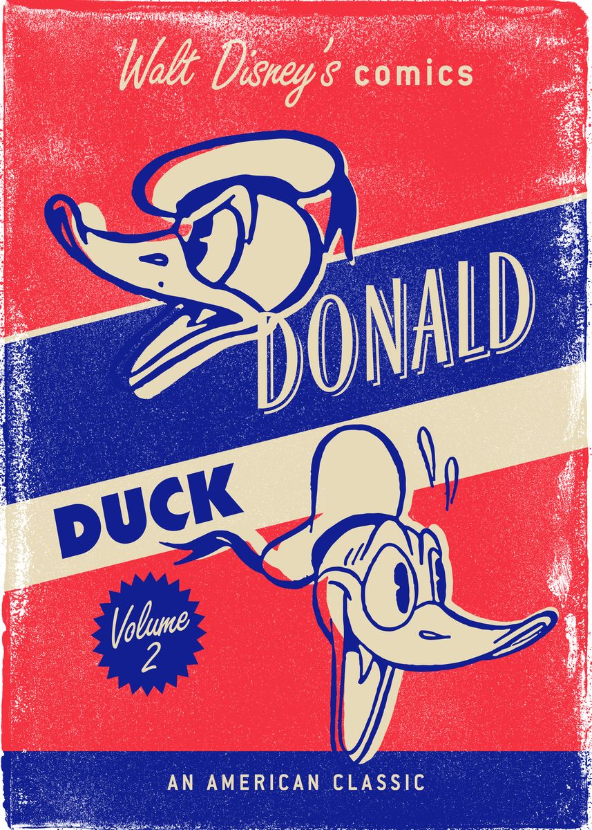 'Double Donald Duck' Poster, picture, metal print, paint by Mickey ...