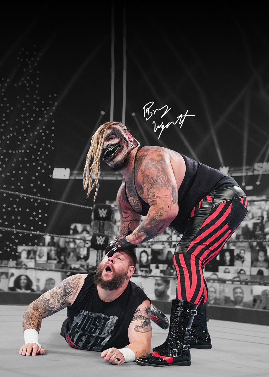 'Bray Wyatt vs. Kenvin Owens' Poster, picture, metal print, paint by ...