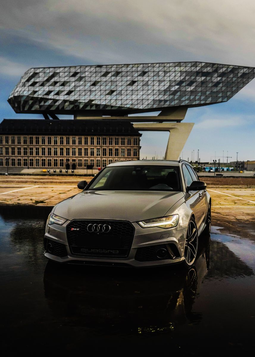 'Audi RS6 Avant in City' Poster, picture, metal print, paint by ...