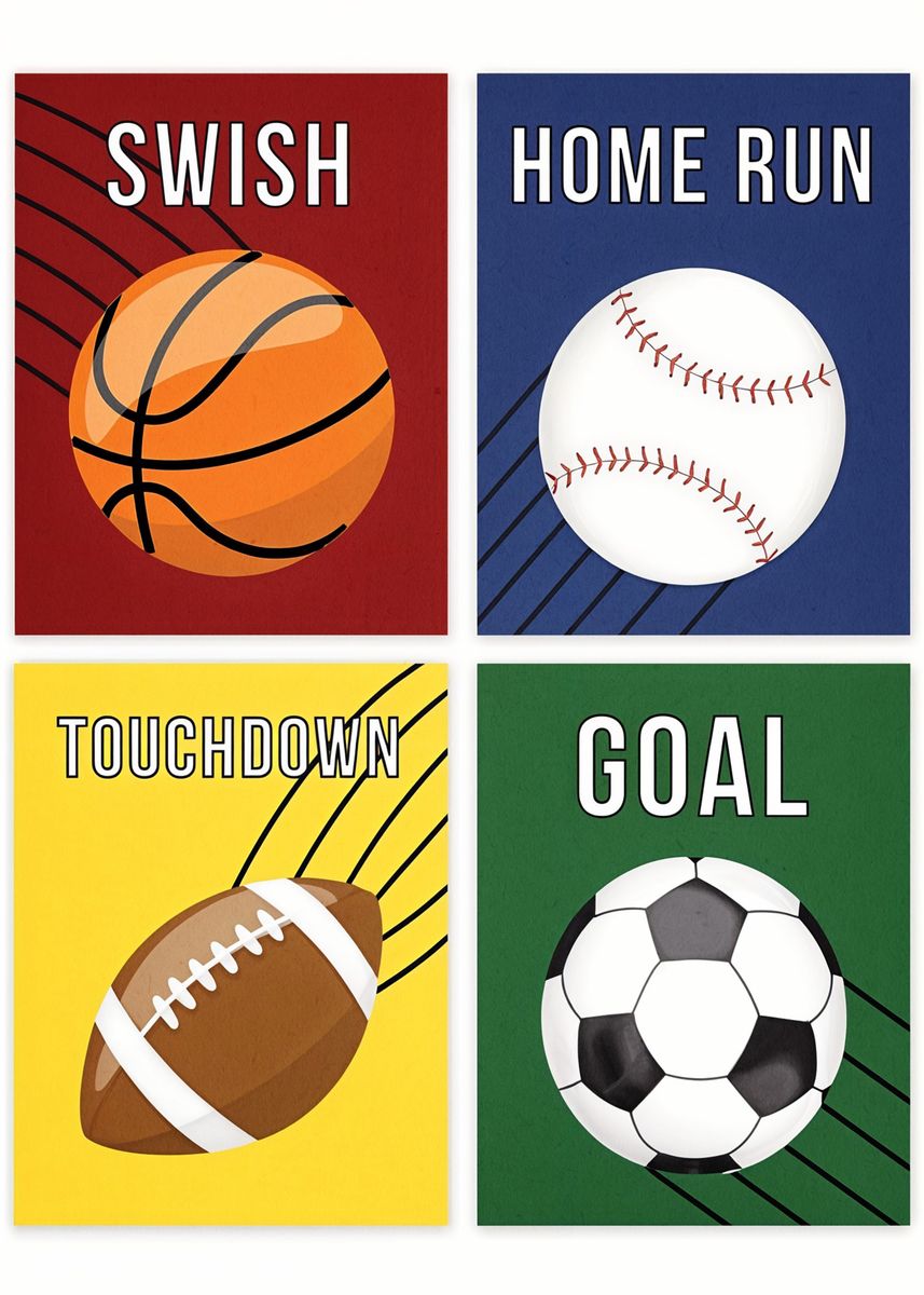 'Sports Scoreboard Prints' Poster, picture, metal print, paint by Davis ...