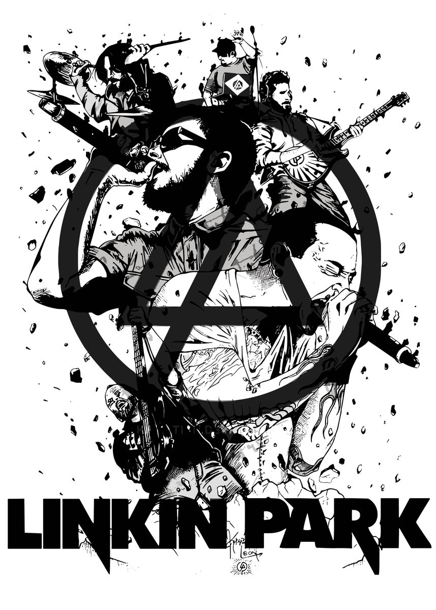 'Linkin Park Band ' Poster, picture, metal print, paint by VisionPrint ...