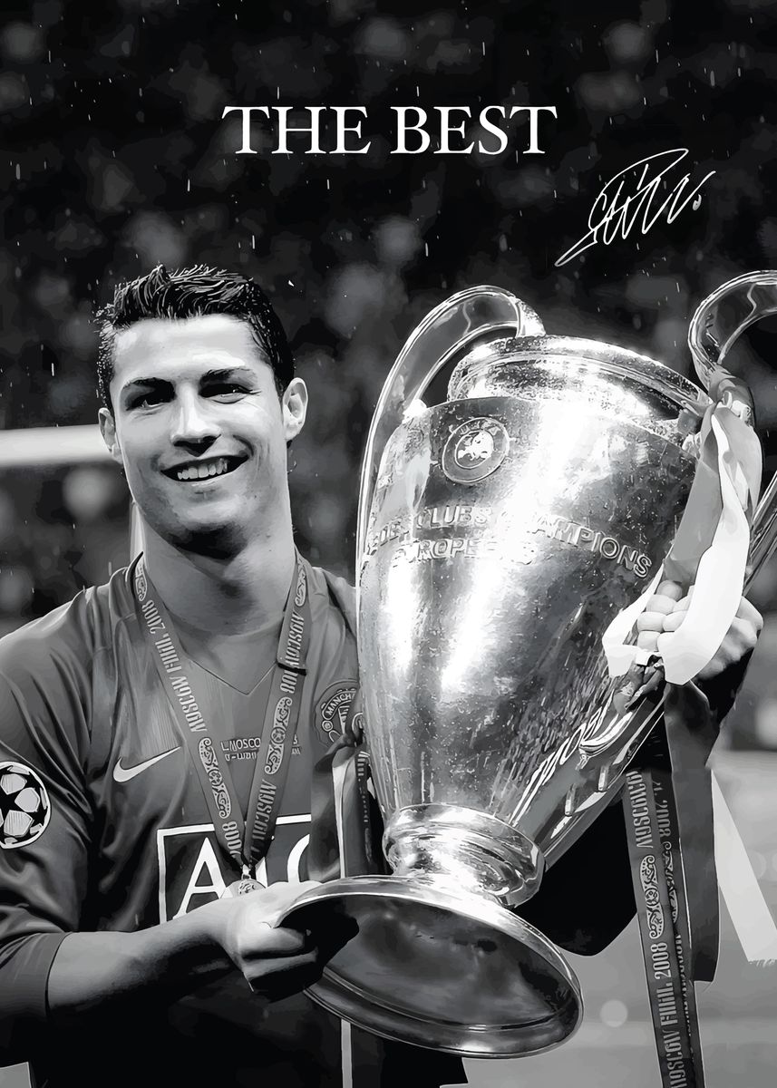 'champions League Trophy' Poster, picture, metal print, paint by ...