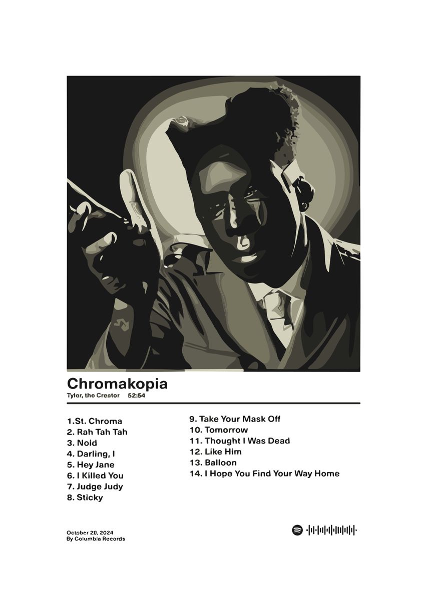 'Chromakopia ' Poster, picture, metal print, paint by Snoor | Displate