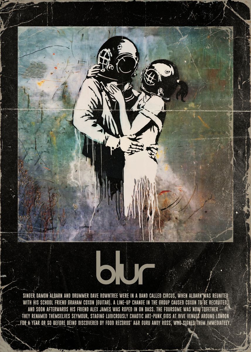 'Blur' Poster, picture, metal print, paint by Archelaus Ema | Displate