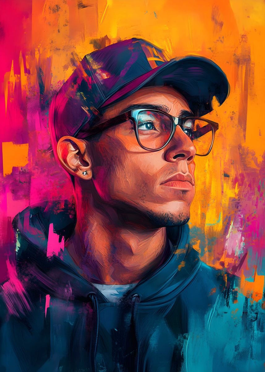 'Logic Legend Art' Poster, picture, metal print, paint by Imman | Displate