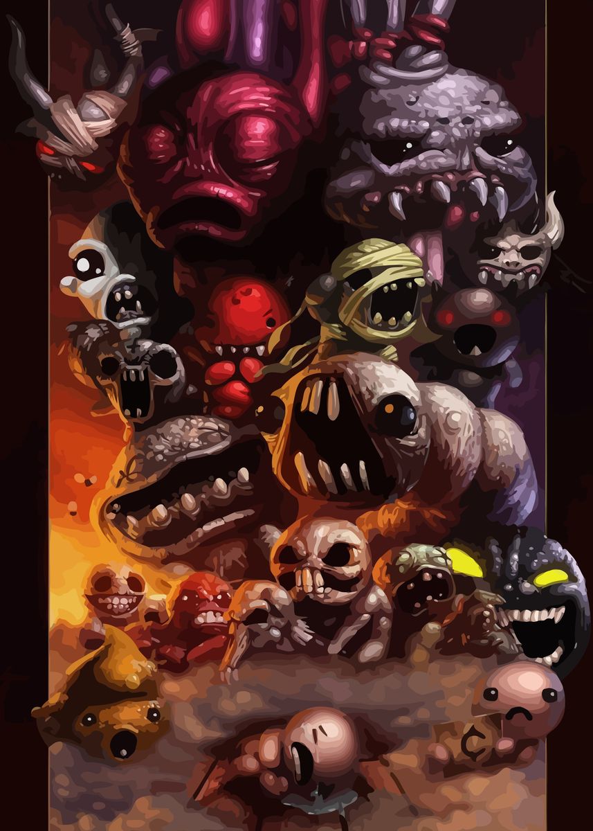 'the binding of isaac' Poster, picture, metal print, paint by Sumber ...