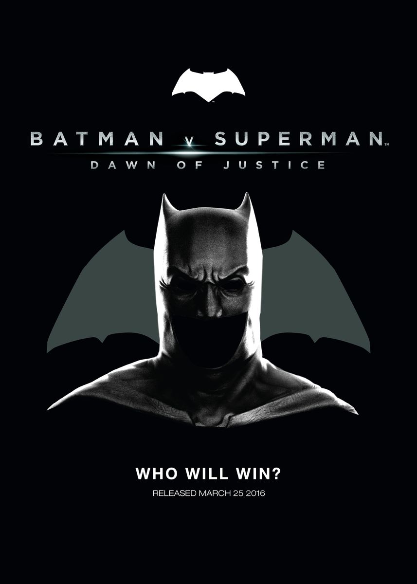 'Who will win?' Poster, picture, metal print, paint by DC Comics | Displate