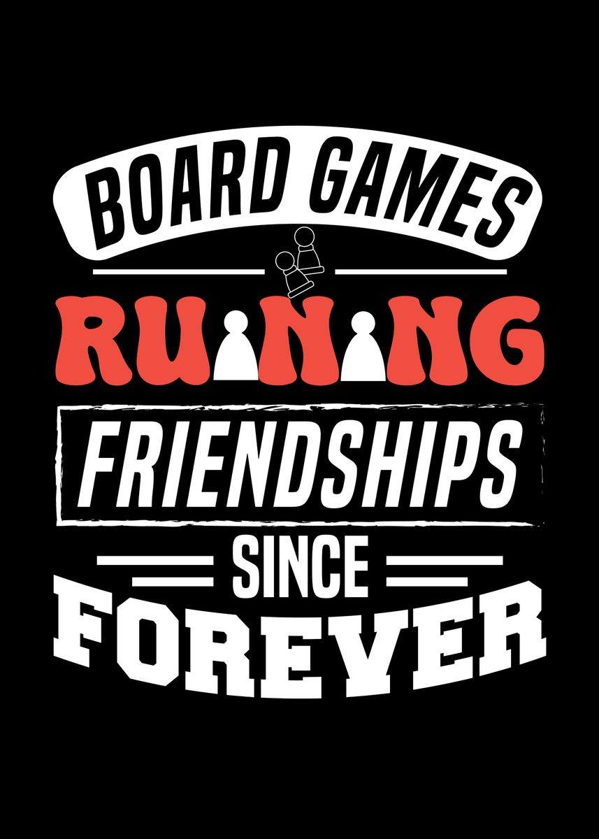 'Board Games Friends' Poster, picture, metal print, paint by Andreas Schellenberg | Displate