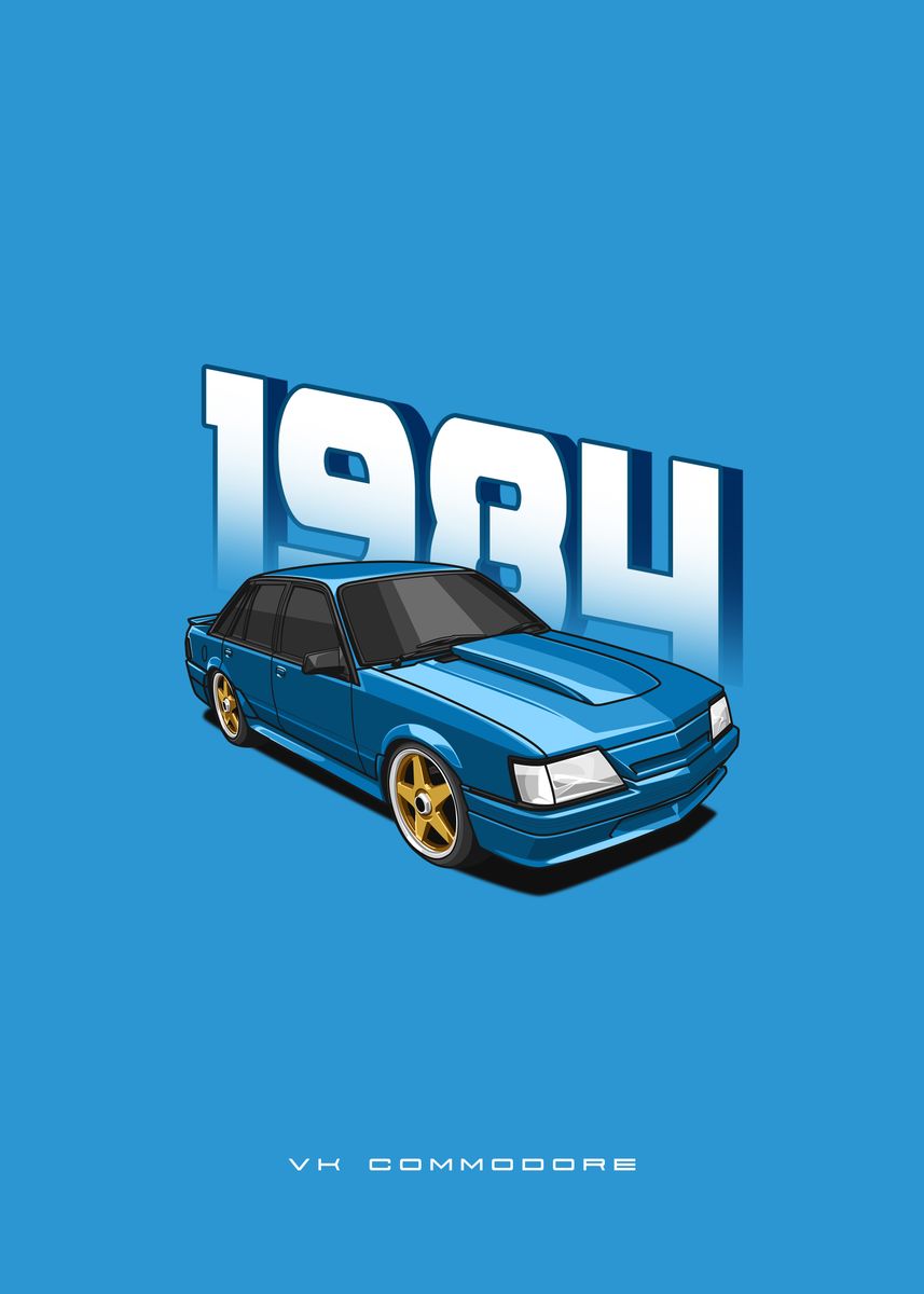 '1984 VK Commodore' Poster, picture, metal print, paint by capture art ...