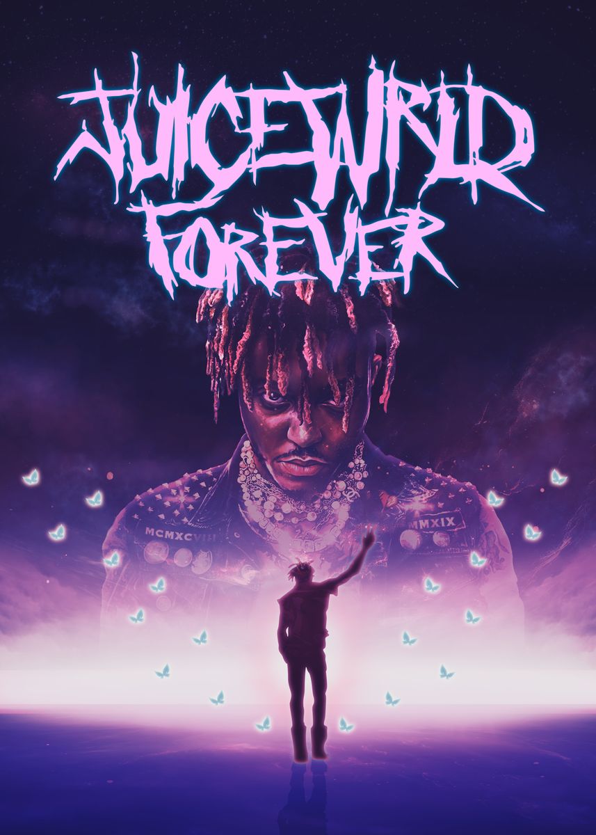'Juice Wrld Forever' Poster, picture, metal print, paint by geeks holic | Displate