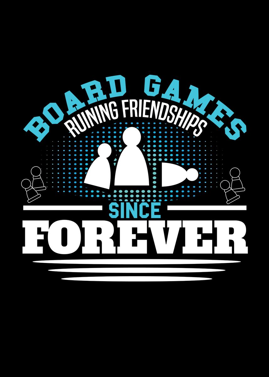 'Board Games Forever' Poster, picture, metal print, paint by Andreas Schellenberg | Displate