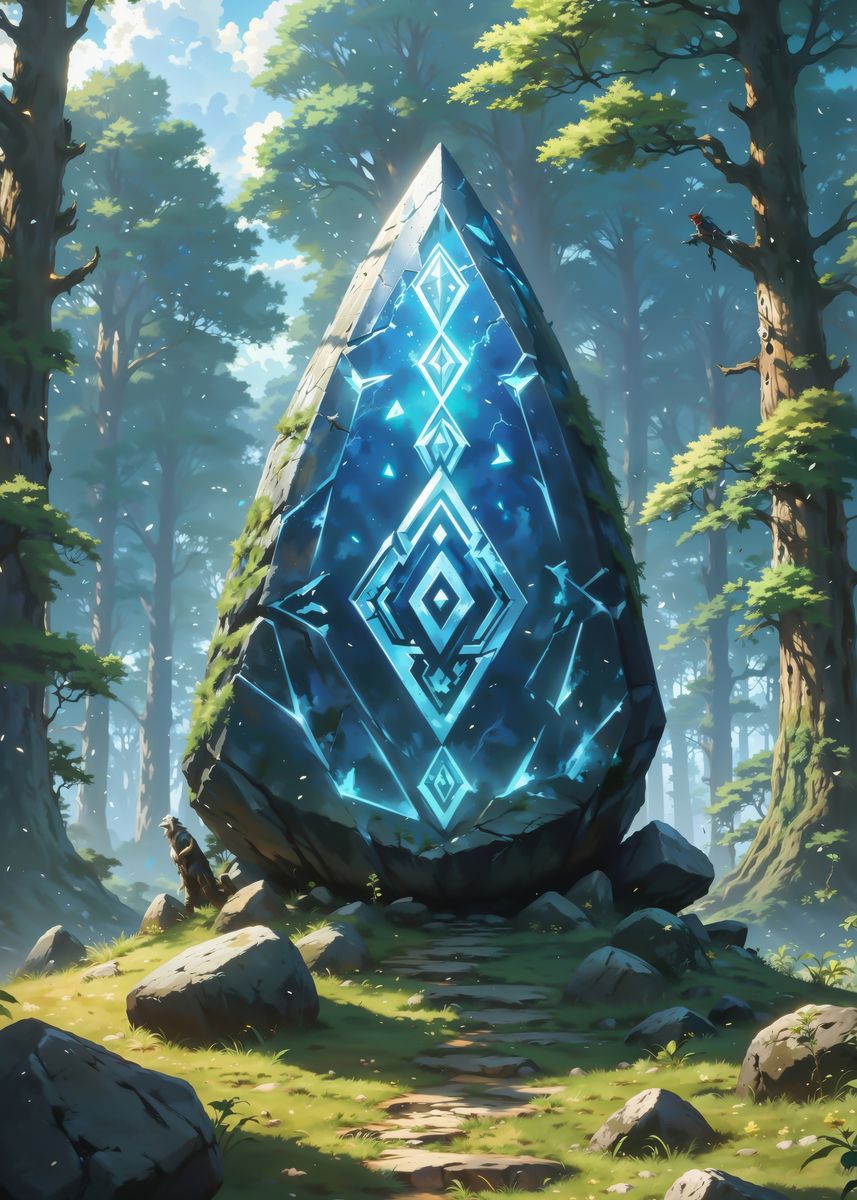 'Relic Stone Monuments' Poster, picture, metal print, paint by in ...