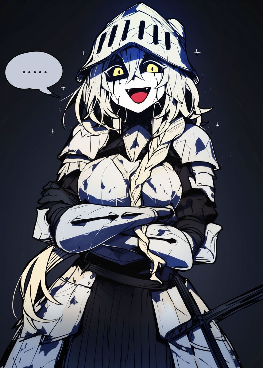 'Smiling Knight' Poster, picture, metal print, paint by Tomorrow Artz ...