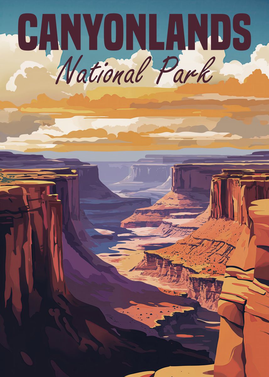 'Canyonlands National Park Poster' Poster, picture, metal print, paint ...