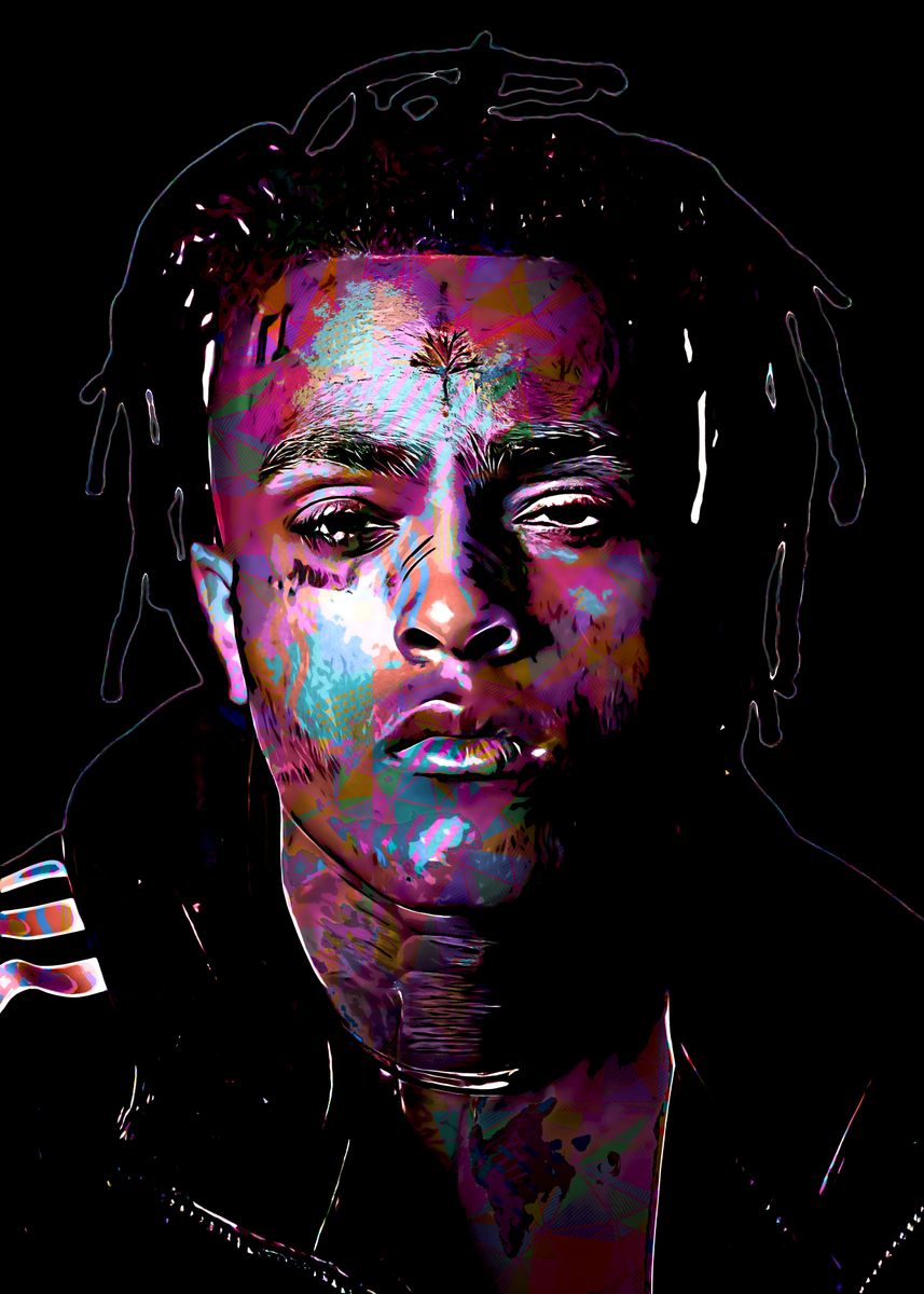 'XXXTentacion Style Pop Art' Poster, picture, metal print, paint by ...