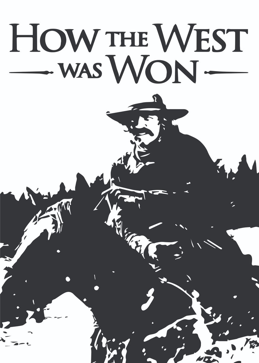 'How the West Was Won Poster' Poster, picture, metal print, paint by ...