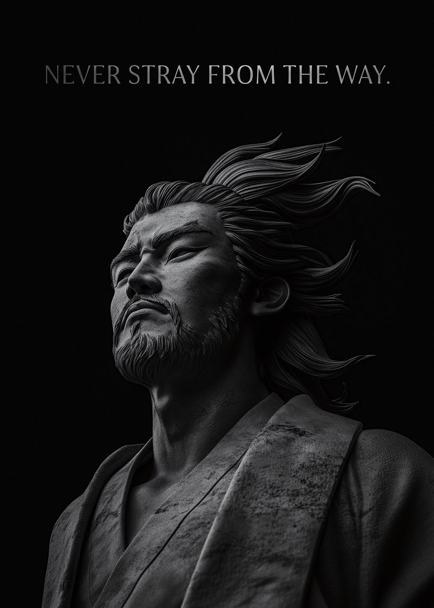 'Samurai Miyamoto Musashi' Poster, picture, metal print, paint by Vars ...