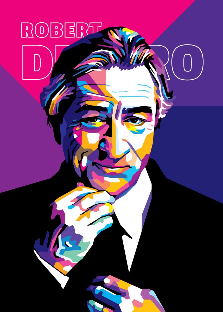'Robert De Niro in WPAP Style' Poster, picture, metal print, paint by ...