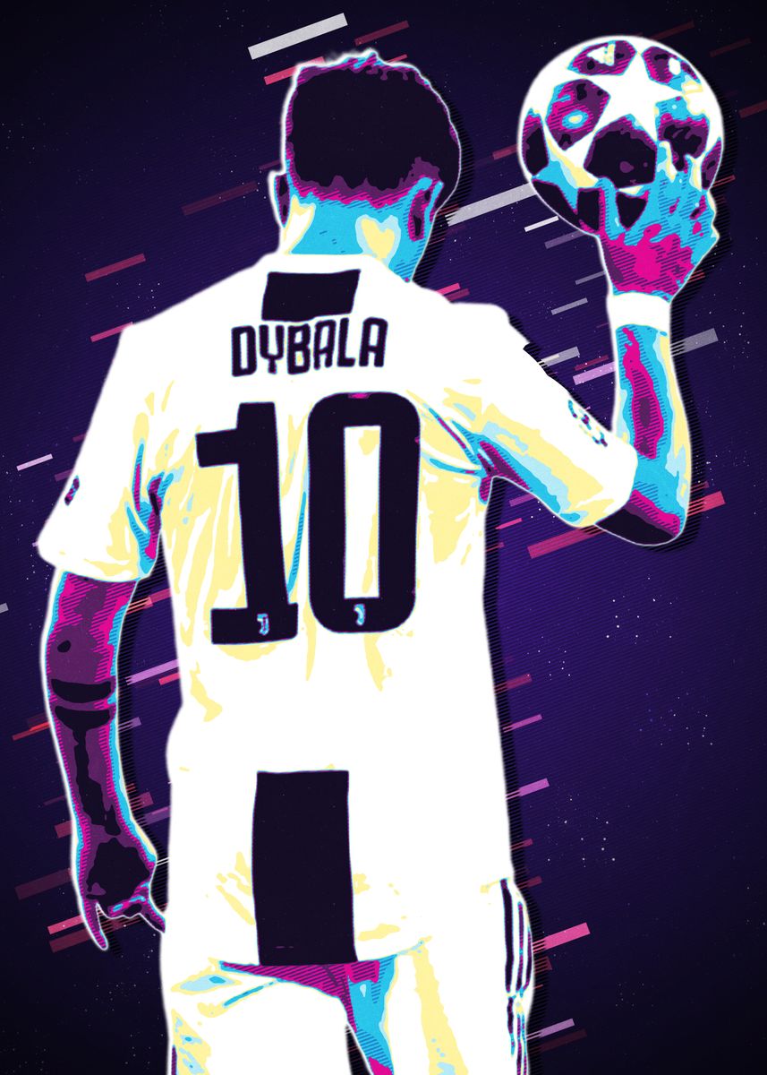 'Dybala Soccer Poster' Poster, picture, metal print, paint by SOLIK ...