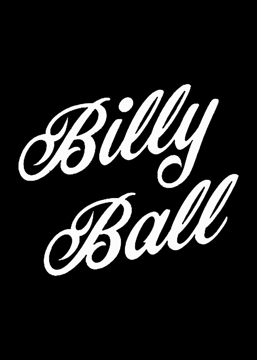 'Billy Ball Retro' Poster, picture, metal print, paint by Éclips Glitch ...