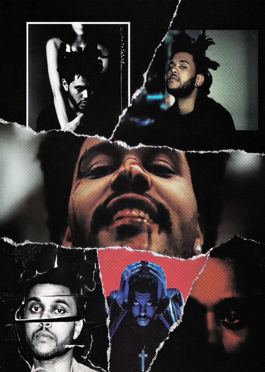'The Weeknd rapper rap' Poster, picture, metal print, paint by Auranti ...