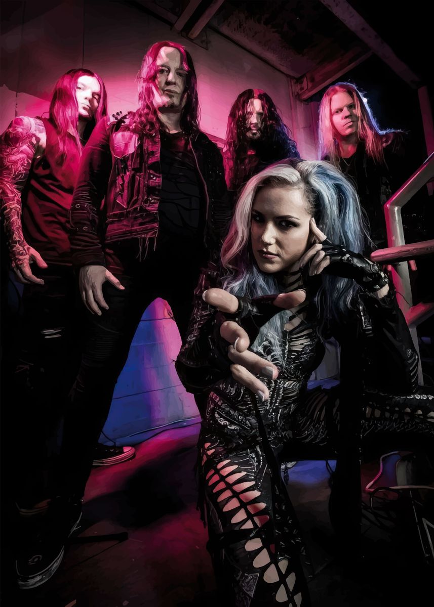 'Metal Band Portrait' Poster, picture, metal print, paint by ...
