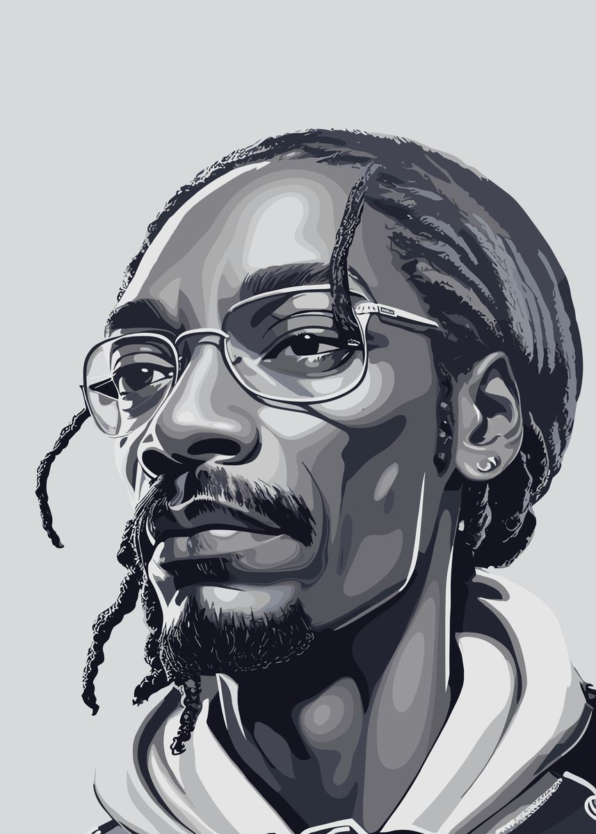 'Snoop Dogg Portrait' Poster, picture, metal print, paint by Zalem ...