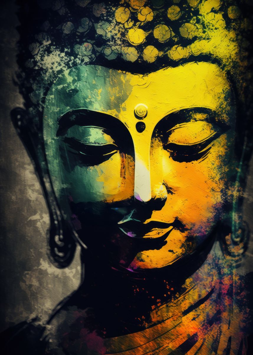 'Buddha Painting' Poster, picture, metal print, paint by Adames Art ...