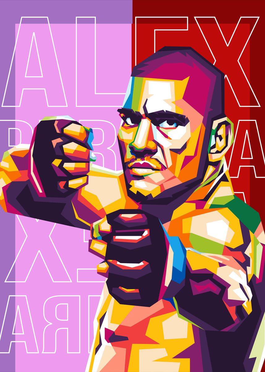 'Alex Pereira' Poster, picture, metal print, paint by Agus Kuncoro ...
