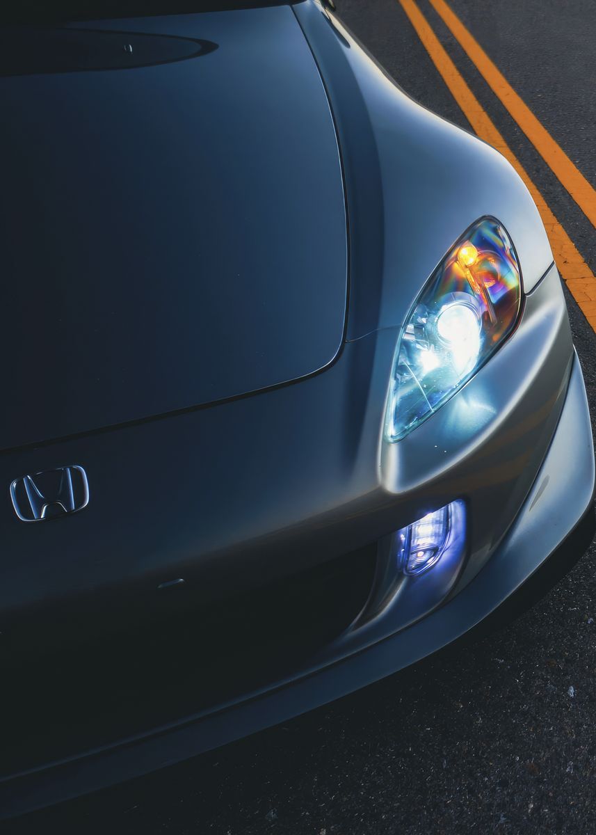 'Honda S2000 Headlights' Poster, picture, metal print, paint by ALCN ...