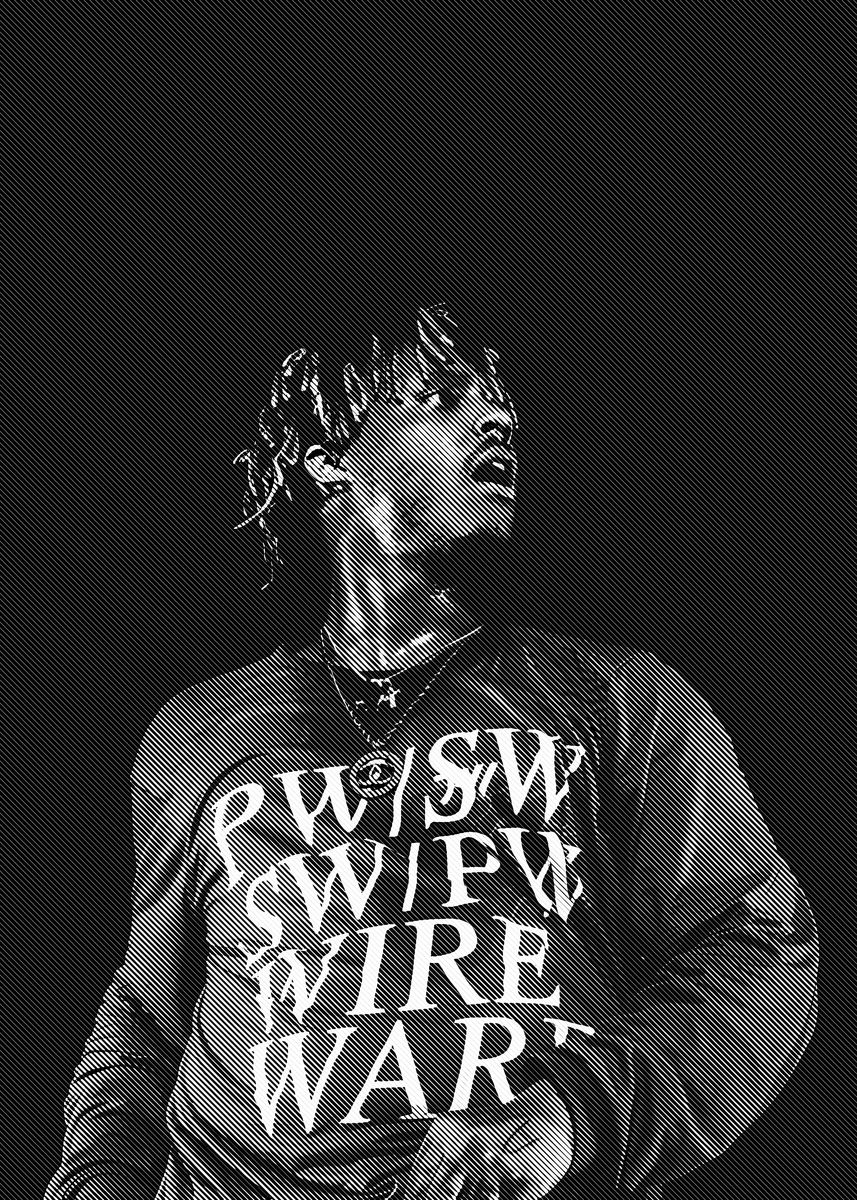 'Juice Wrld Portrait' Poster, picture, metal print, paint by Rick E ...