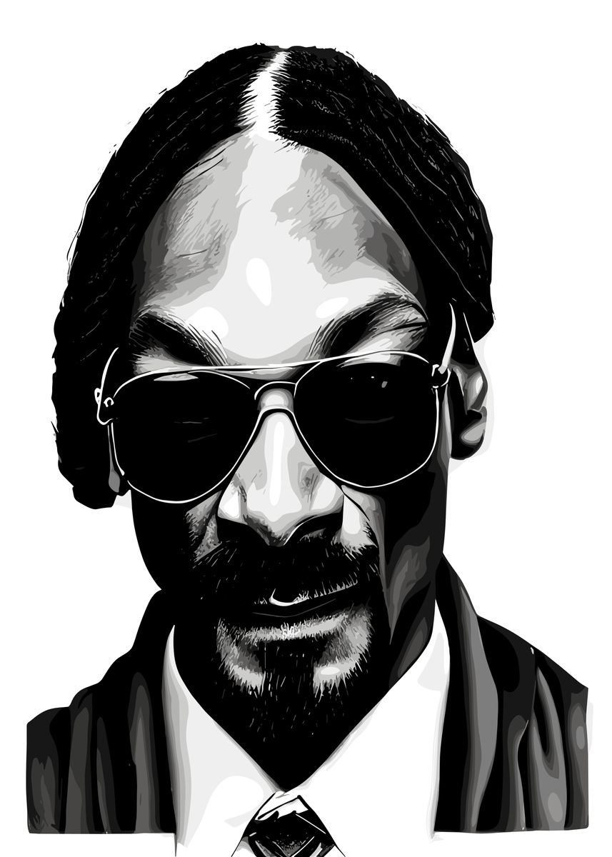 'Snoop Dogg Portrait' Poster, picture, metal print, paint by Zalem ...