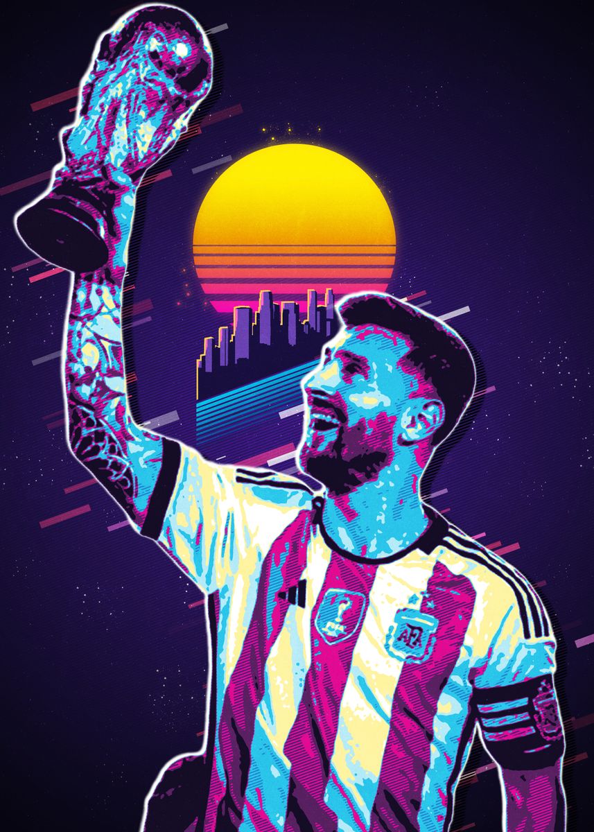'Messi World Cup Victory' Poster, picture, metal print, paint by SOLIK ...