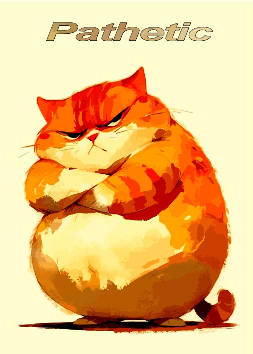 'Pathetic' Poster, picture, metal print, paint by MAHESA | Displate