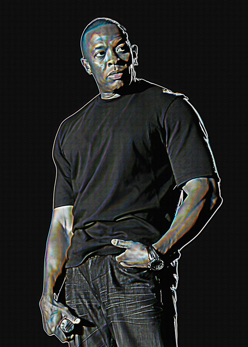'Dr. Dre Portrait' Poster, picture, metal print, paint by inoginoe ...